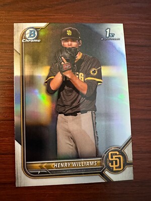 2022 Bowman Draft Chrome Henry Williams 1st Bowman Base Refractor BDC ...