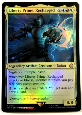 MTG Liberty Prime, Recharged *FOIL* Universes Beyond: Fallout 0005 NM | eBay