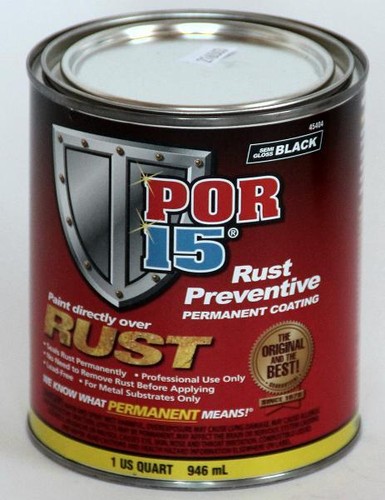 POR15 Rust Preventative Paint Semi Gloss Black 946ml Prevent Stop Rust ...