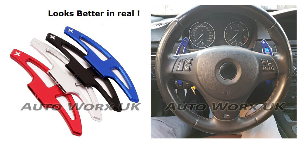 Red M3 E90 E92 E93 E70 X5M E71 X6M Steering Wheel Paddle Shift Shifter ...