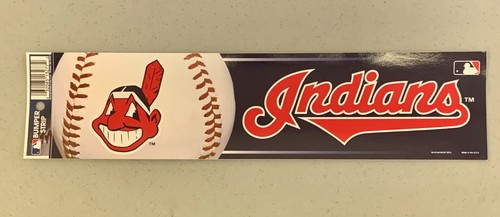 Cleveland Indians Out-of-Print Classic Team Logo Car Bumper Sticker ...