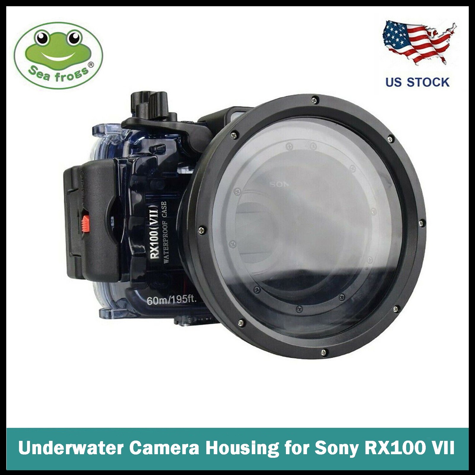 Seafrogs 60m/195ft Diving Camera Waterproof Housing Case for Sony RX100 ...