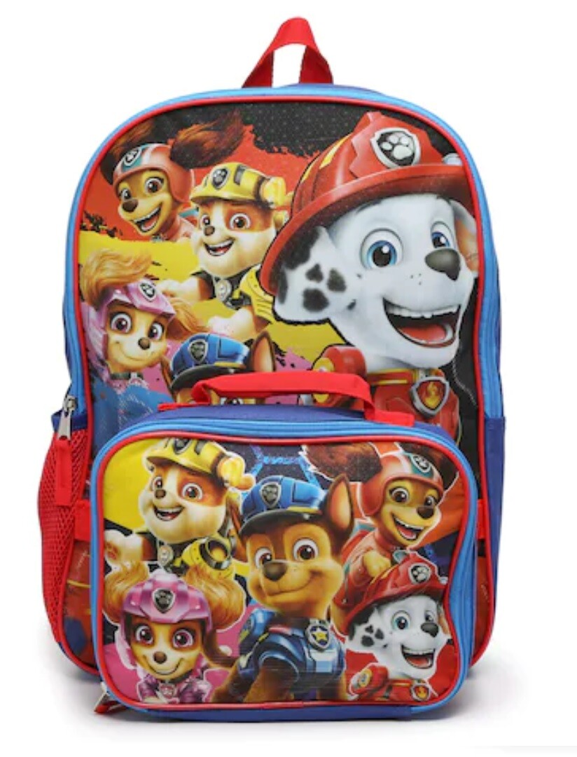 Paw Patrol Boys Girls School Backpack Lunch box Book Bag SET Kids Gift ...