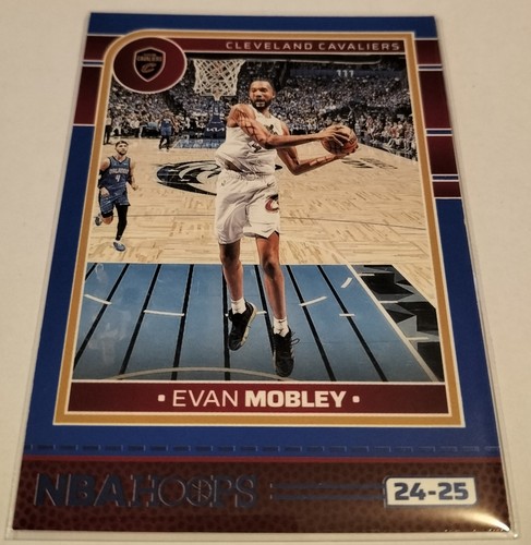2024-25 PANINI NBA HOOPS BLUE PARALLEL CARD 82 Evan MOBLEY /CLEVELAND ...
