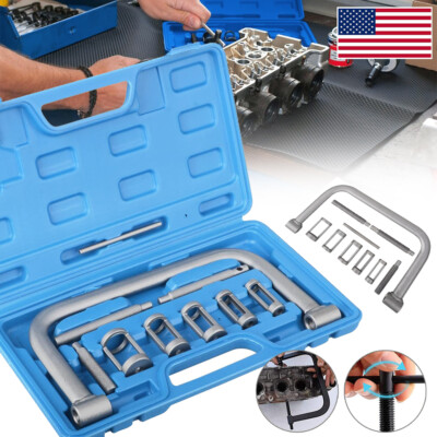 10x Valve Spring Compressor Auto Compression Clamp Tool Service Kit For ...