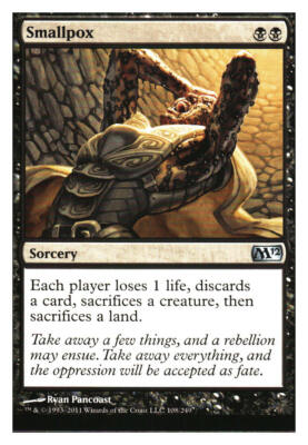 Smallpox Magic 2012 (M12) MTG - NM+ | eBay