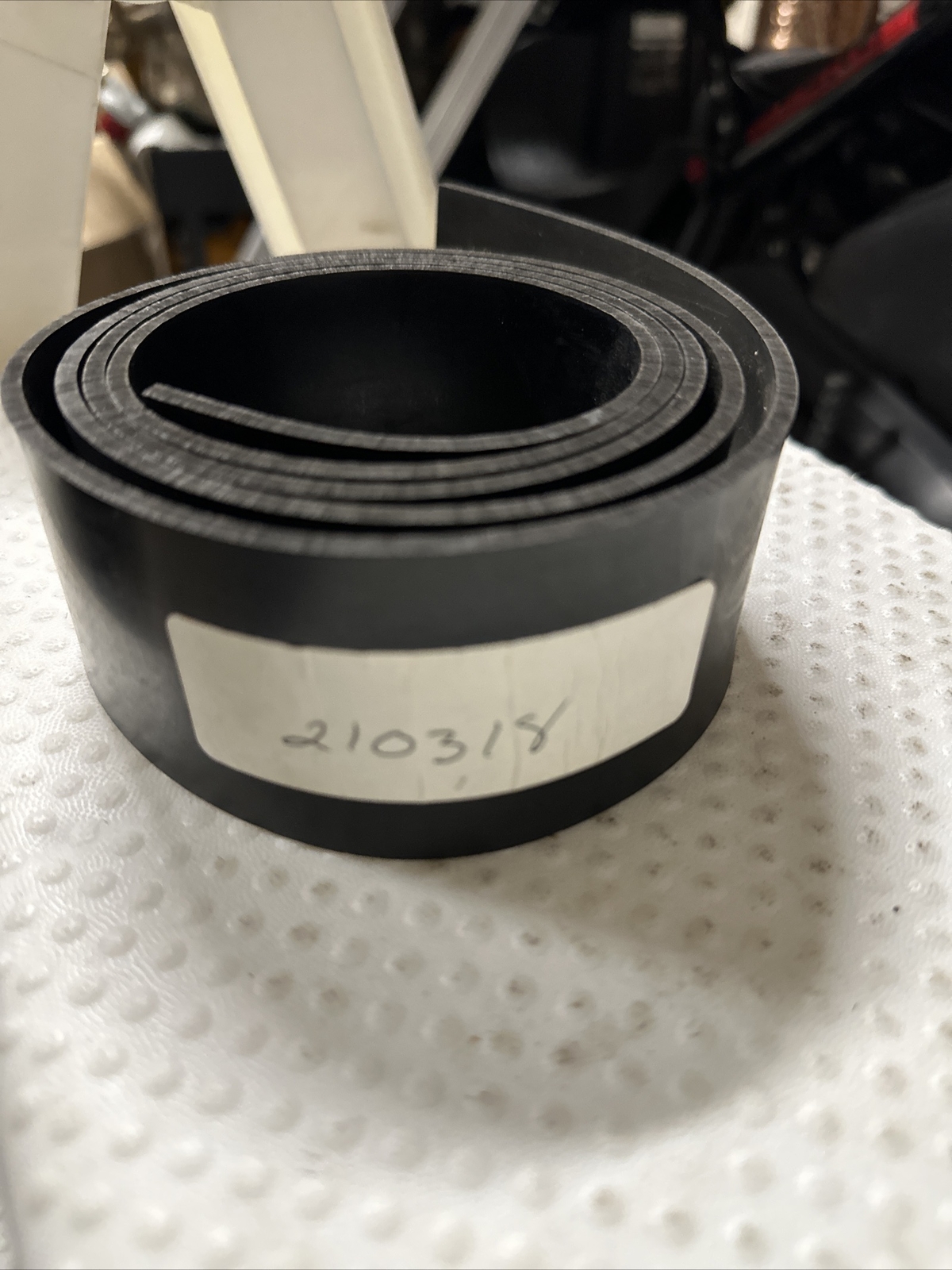 210318 New Flyer Neoprene Strip Fuel Tank Strap. New 54”L X 2”W X 1/8 ...