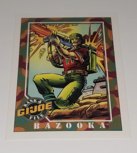 Bazooka 1991 Impel Hasbro GI Joe Rank & File Cartoon Series 1 Trading ...