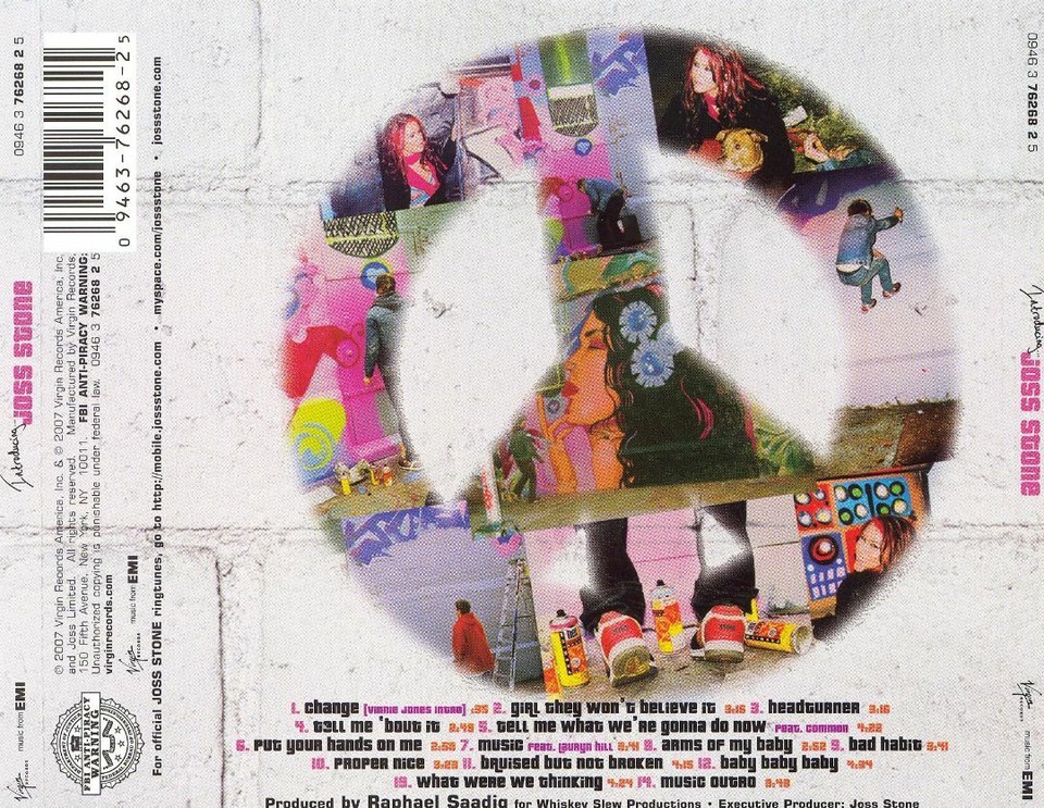 Introducing Joss Stone by Joss Stone (CD, Mar-2007, Virgin) 94637626825 ...