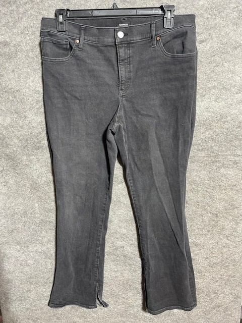 Express Skyscraper Jeans Womens 36x30 Mid Rise Dark Wash Denim Black | eBay