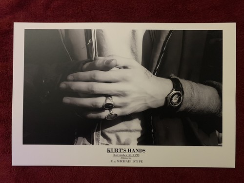 KURT COBAIN HANDS 11x17” B&W Portrait: MICHAEL STIPE NIRVANA 1993 ...