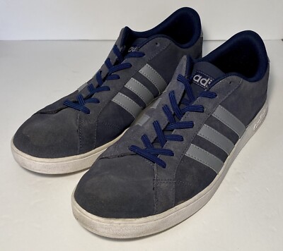 Adidas Men’s Size 11.5 ~ pwi 001001 Blue Suede Blue Laces Low Top ...