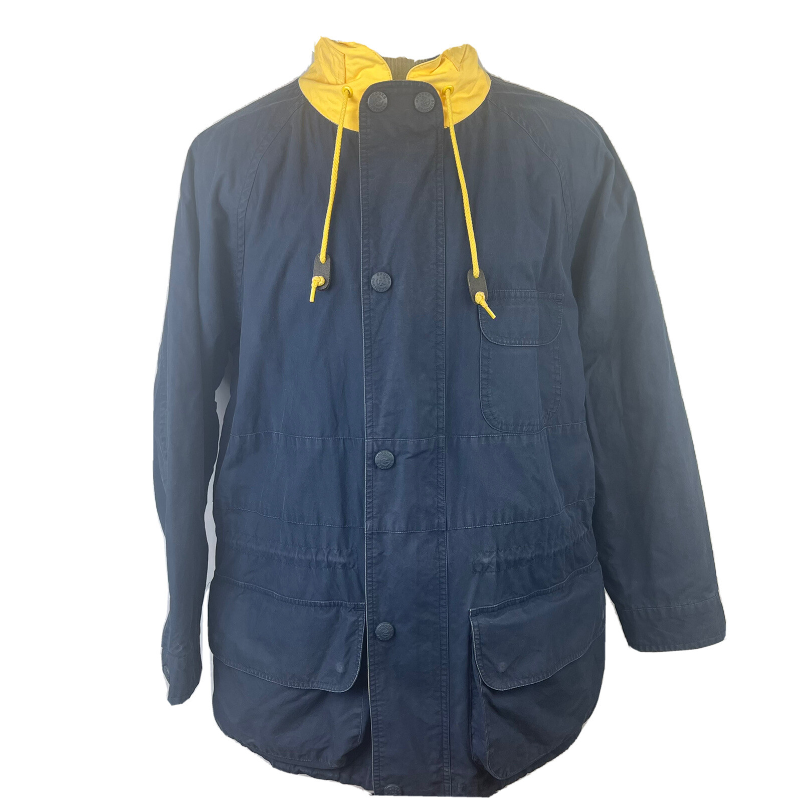 Brooks Brothers Mens Blue & Yellow Jacket Zip up Size Medium *Inside ...