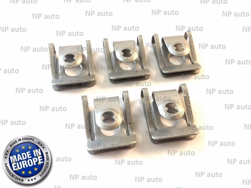5X NEW AUDI BMW UNDER ENGINE CLIPS GEARBOX CLAMPS COVER FASTENERS ...