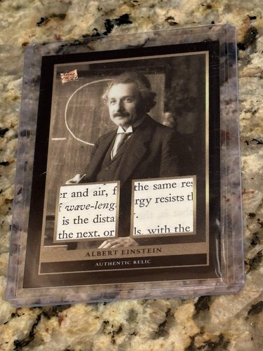 ALBERT EINSTEIN AUTHENTIC DUAL RELIC CARD PIECES OF THE PAST 2024 | eBay