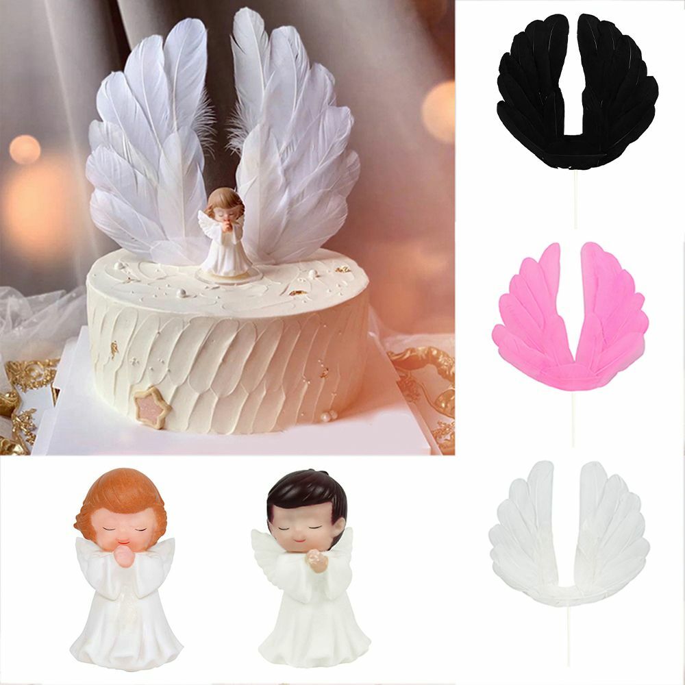 Gallery Of Angel Wing Cakes For Baby Showers Angel Baby Cake Topper