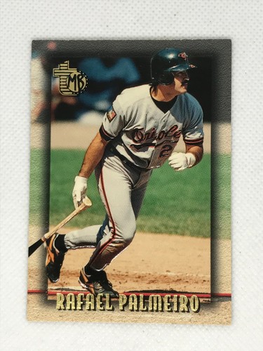1995 Topps Embossed #126 Rafael Palmeiro Baltimore Orioles Baseball ...