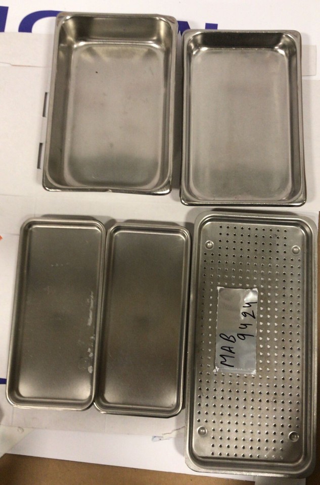 Surgical Stainless Steel STERILIZING TRAYS 5PCS-MAB-9424 | eBay