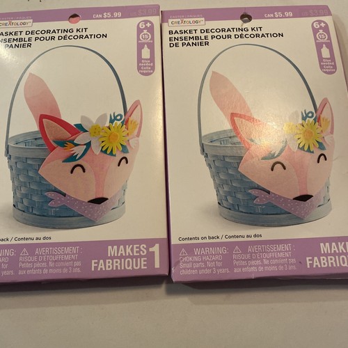 New 2 Creatology Easter Basket Decorating Kits Both Are A Fox | eBay