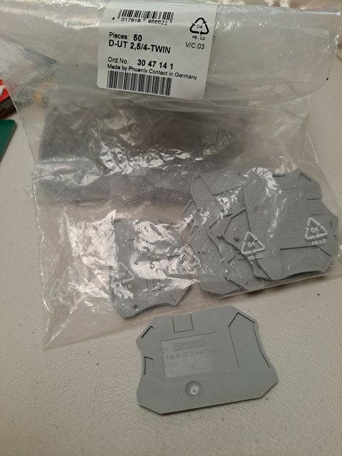 6pcs 3047141 - Phoenix Contact - Terminal Block Tools Accessories D for ...