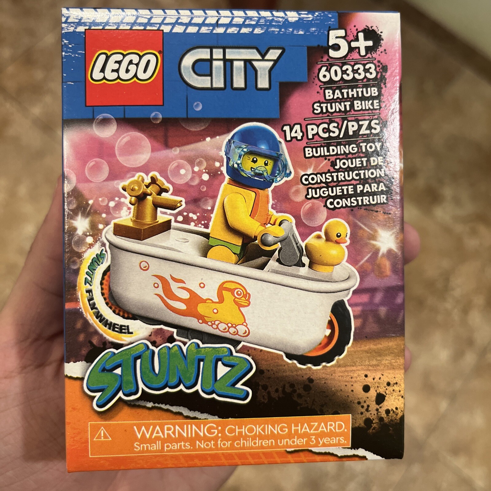 LEGO City Bathtub Stunt Bike 60333 Building Set (14 Pieces ...