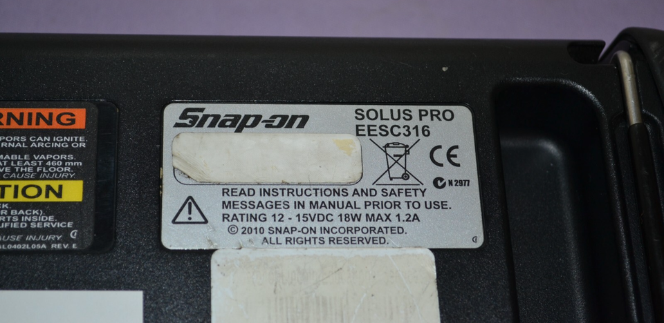 Snap-on Solus Pro EESC316 Auto Diagnostic Scanner With Data Cable Only ...