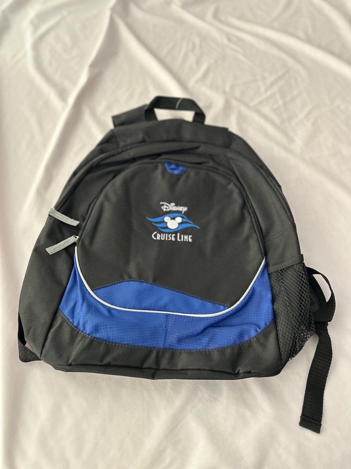 Disney Cruise Line Backpack DCL Mickey Logo Embroidered Black With Blue ...