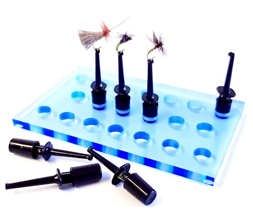 Acrylic Fly Display & Tying Stand & Clips & Tying Clips For Dressing ...