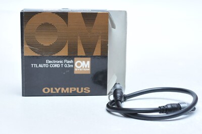 Olympus OM Electronic Flash TTL Auto Cord T for OM System Film Camera ...