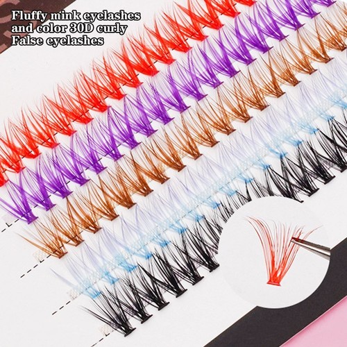 Lashes Colored Lashes False Eyelashes Lashes with Color Fluffy Mink ...