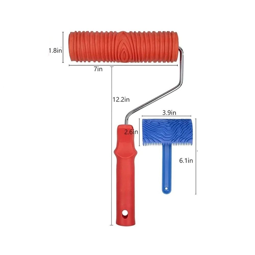 Wood Grain Stencil Roller