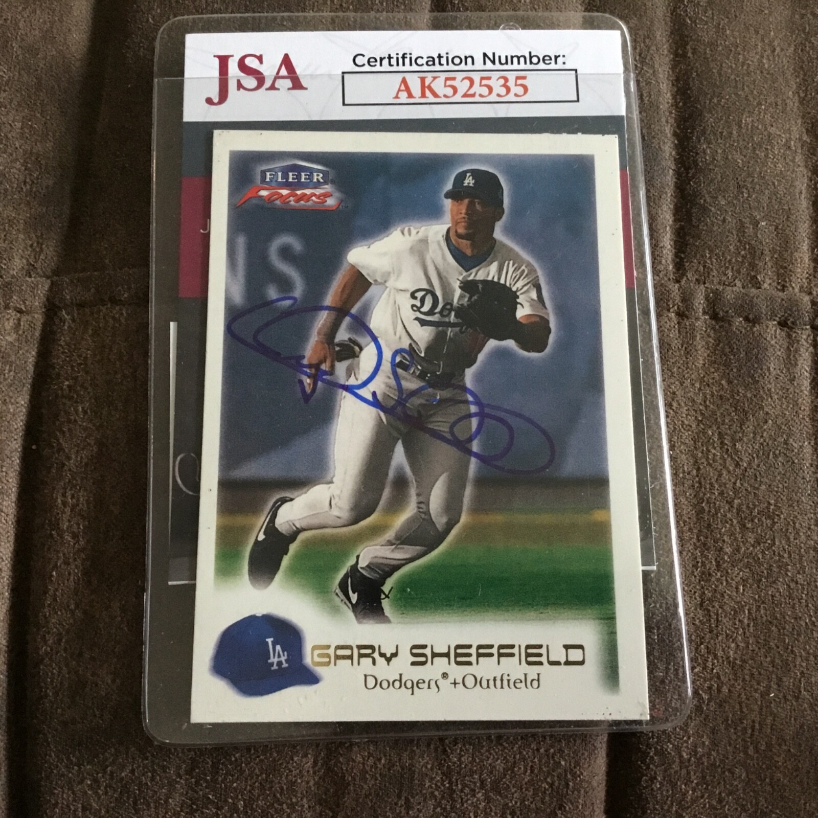 Autographed Fleer Focus Gary Sheffield . TOUGH! JSA STICKER & CERT | eBay