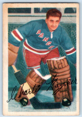 1953-54 Parkhurst Chuck Rayner #59 Good Vintage Hockey | eBay