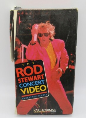 THE ROD STEWART CONCERT VIDEO - BACKSTAGE ACCESS VHS VIDEO, 1984 WORLD ...