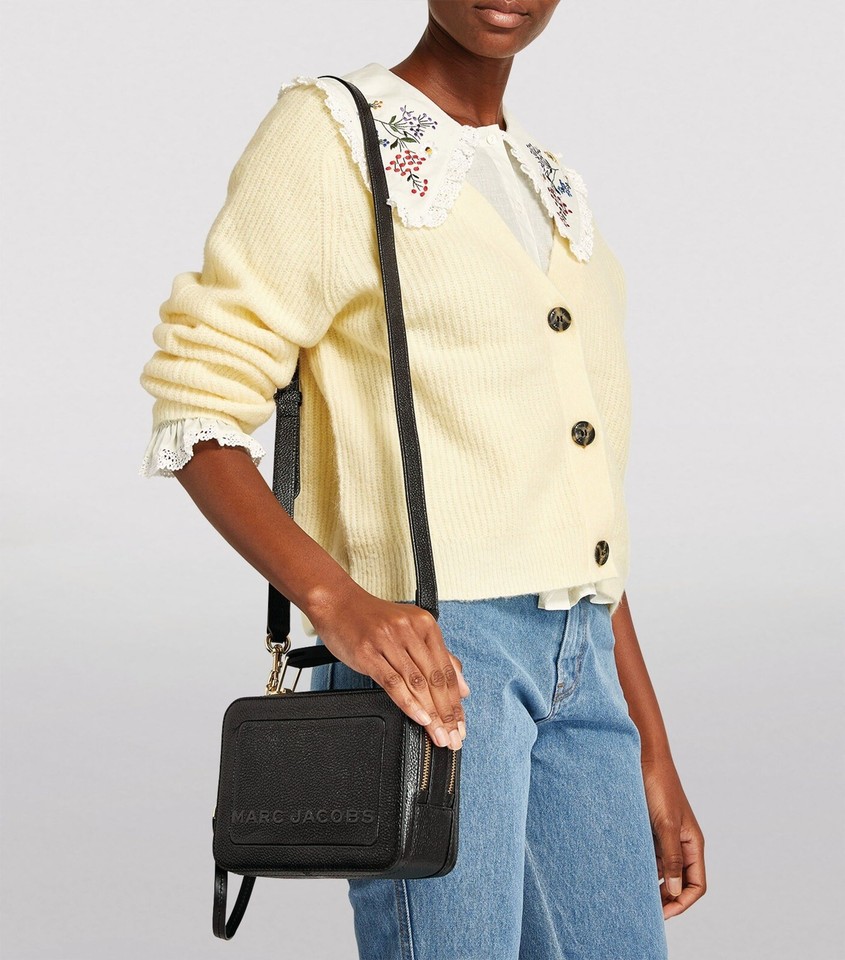 Sold out style! Marc Jacobs The Textured Leather Mini Box Bag Black | eBay