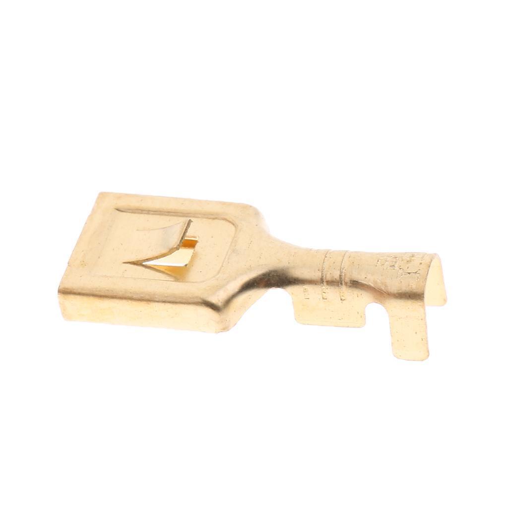 High Quality 50Pcs Brass Terminal Cable Locking Female Spade 7.8mm | eBay