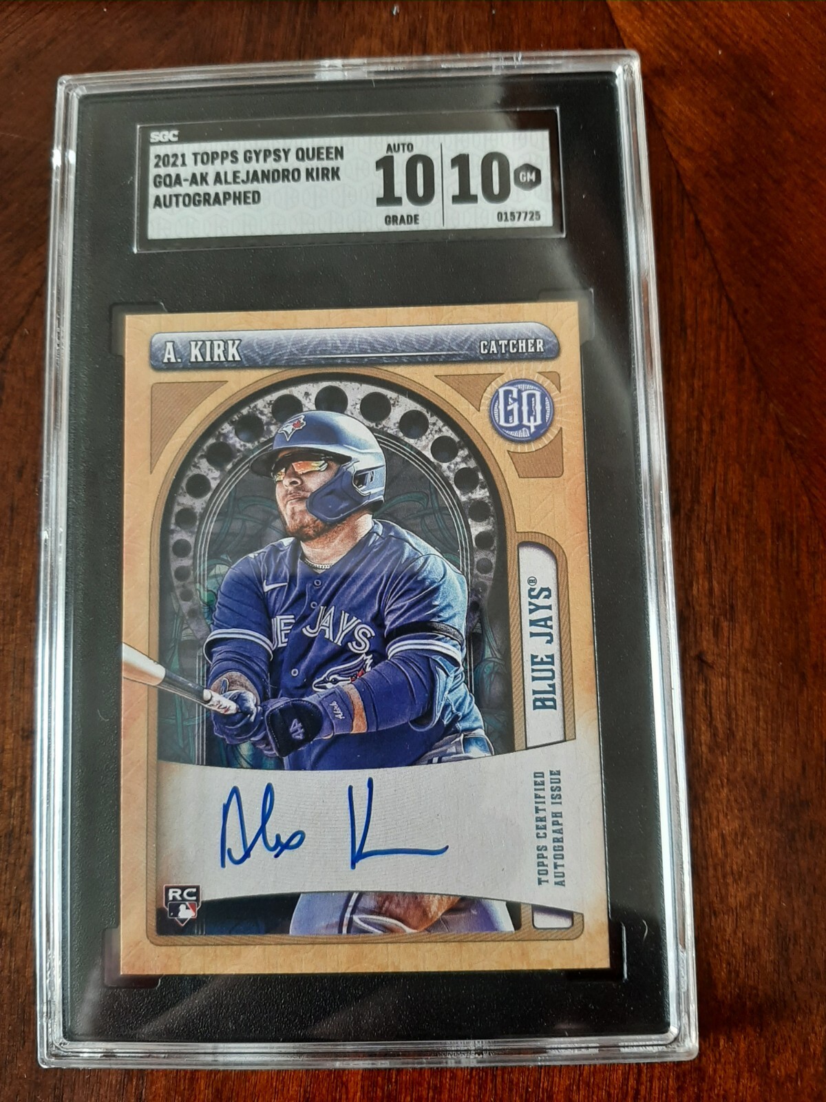 2021 Topps Gypsy Queen Alejandro Kirk Autograph RC GQA-AK Blue Jays ...