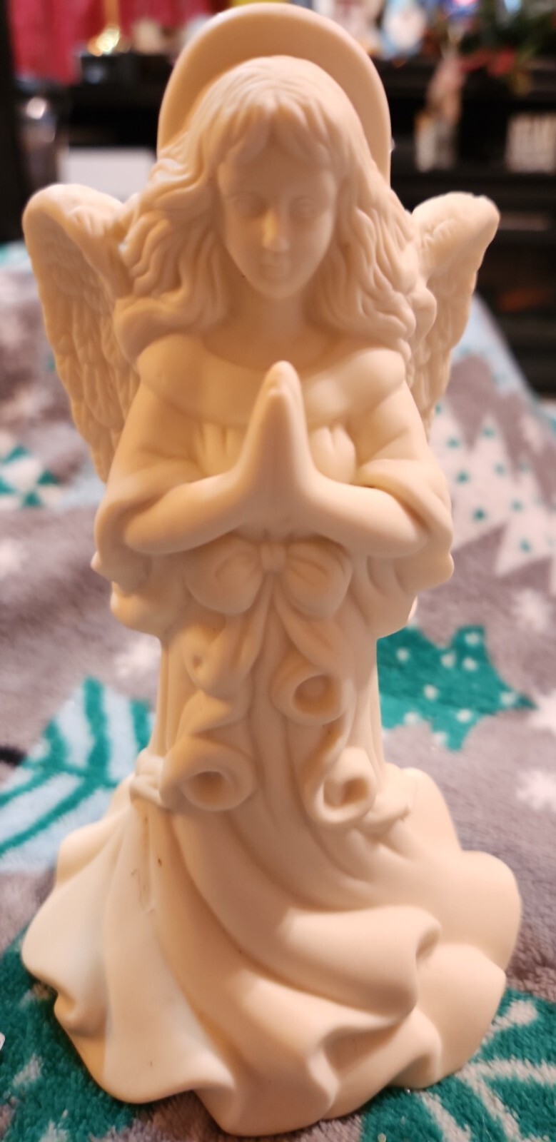 PARTYLITE Angel of Light Praying ANGEL Candlestick Holder No Box ...