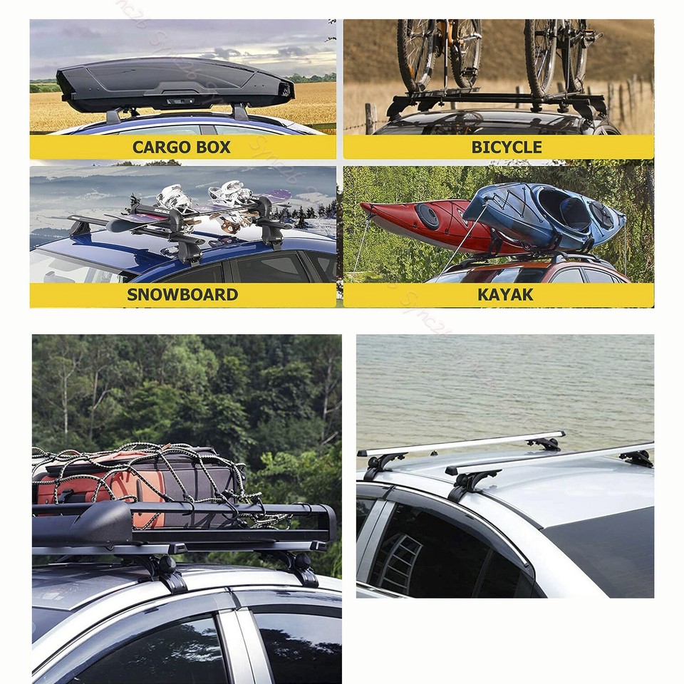 48" Car Top Roof Rack Cross Bar Cargo Luggage Carrier For Toyota Camry ...