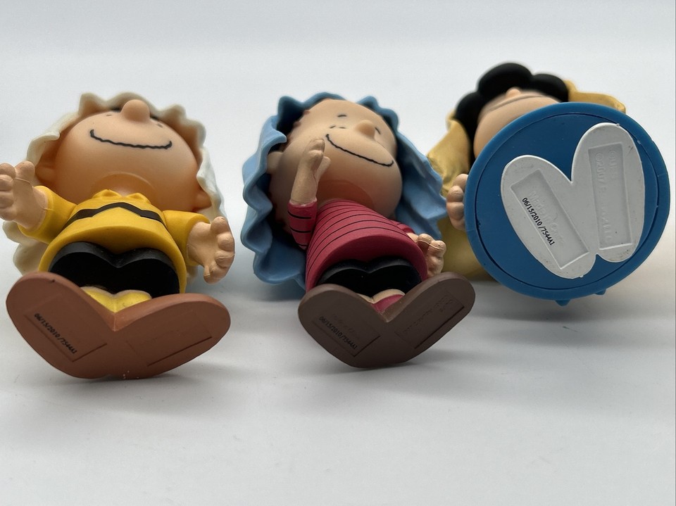 PEANUTS Mini Figure Set Christmas Play Stage Charlie Brown Nativity | eBay