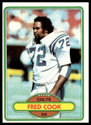 1980 Topps #294 Fred Cook Baltimore Colts NM+ | eBay