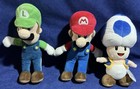 Official Nintendo Super Mario Bros Wii Luigi Blue Toad Plush Beanie ...