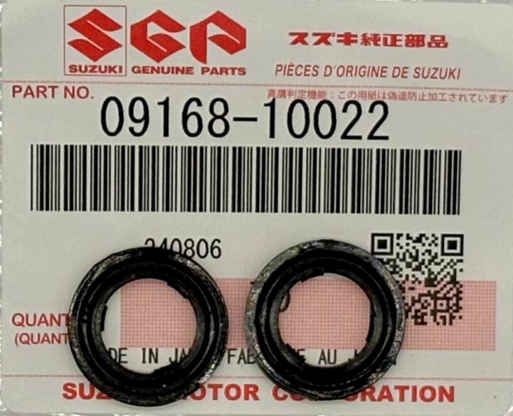 Suzuki Outboard Gear Oil Drain Plug Gaskets 09168-10022 | (2 Pack ...