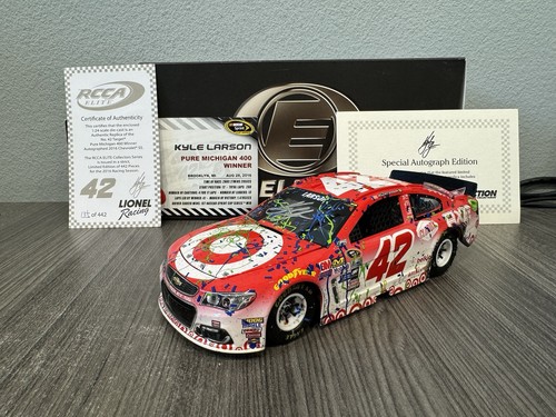 2016 Kyle Larson #42 Target Michigan 1st Win Elite Signed 1:24 NASCAR ...