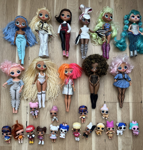 LOL Surprise OMG DollS Lot of 11 Dolls Plus 16 Small dolls/pets, Misc ...