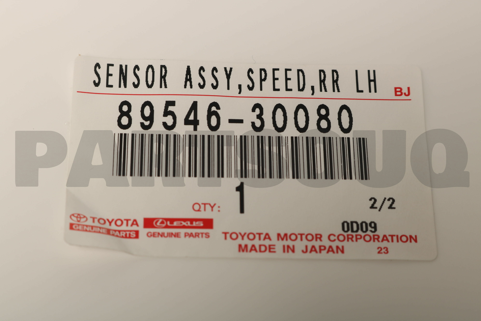 8954630080 Genuine Toyota SENSOR, SPEED, REAR LH 89546-30080 | eBay