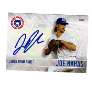 Joe Nahas 2023 South Bend Cubs signed autograph baseball card ...