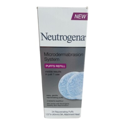 Neutrogena Microdermabrasion System Facial Puffs Refill 24 Puffs New in ...