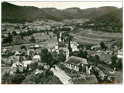88.TAINTRUX.n°64.L'EGLISE ET LE CENTRE.CPSM.EN AVION AU DESSUS DE | eBay