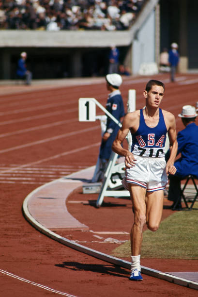 Track Field Summer Olympics Usa Jim Ryun In Action 1964 Old Photo 1 | eBay